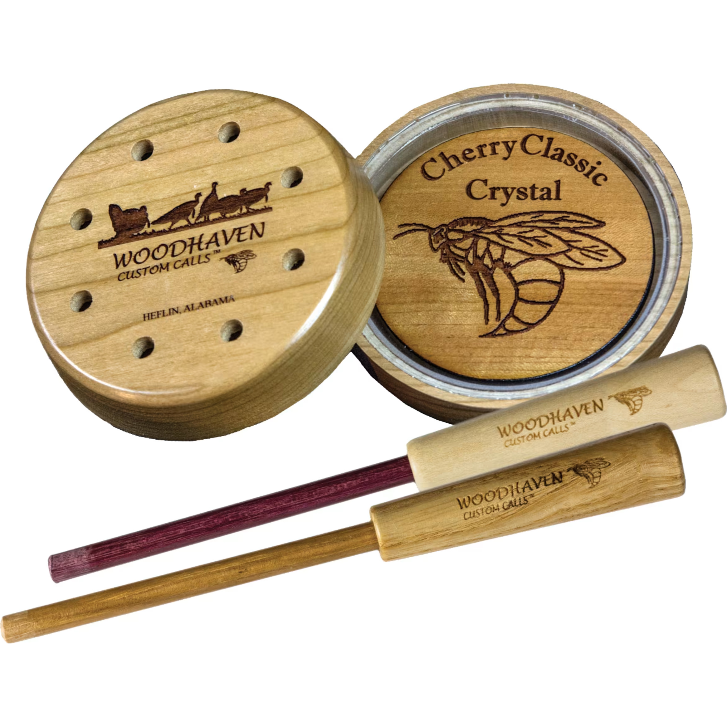 WoodHaven Custom Calls Cherry Classic Crystal Friction Turkey Call ...